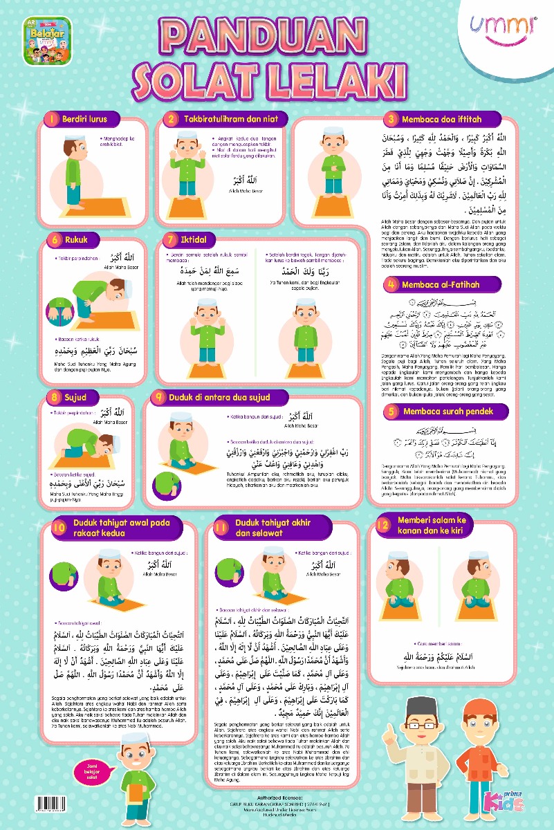 Poster Panduan Solat Lelaki Ummi | Karangkraf Mall - Online Bookstore ...